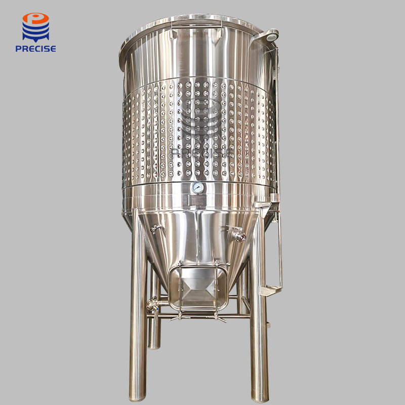 Offset open top wine tank